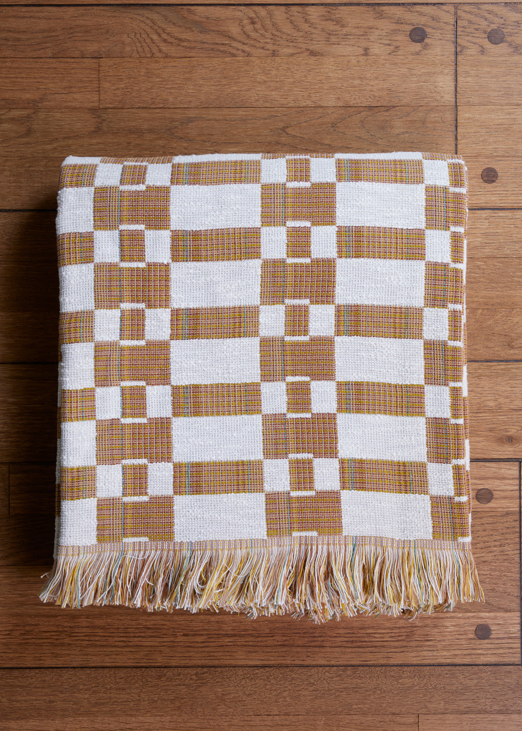 Reggie Throw in Apricot – Folk Textiles